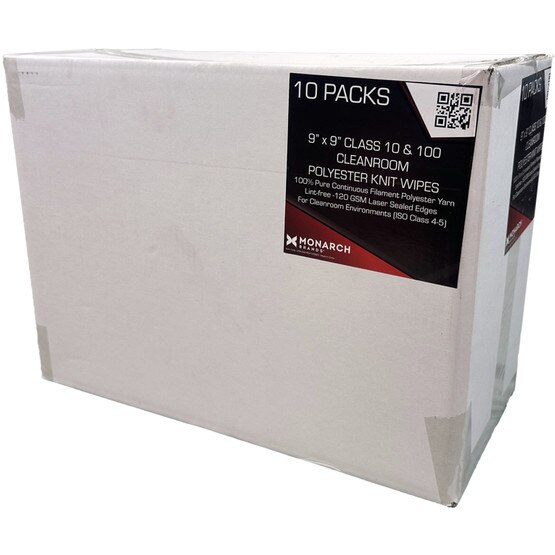 Lint Free Cleanroom Wipes - 9" x 9" - Dertex - NPL-9120S | 40 Cases